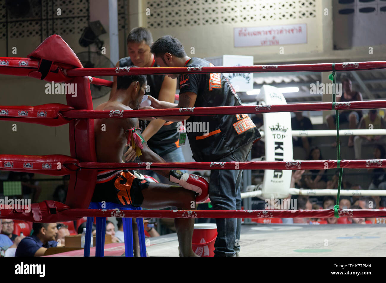 Muay thai boxing event in stadium, Thailand Stock Photo - Alamy