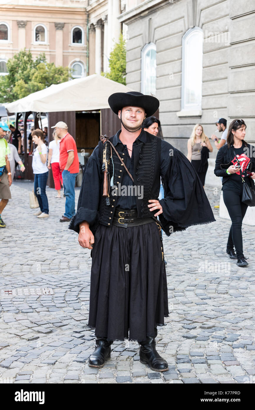 BUDAPEST, HUNGARY - AUGUST 20, 2017: Traditional folk fair in honor of ...