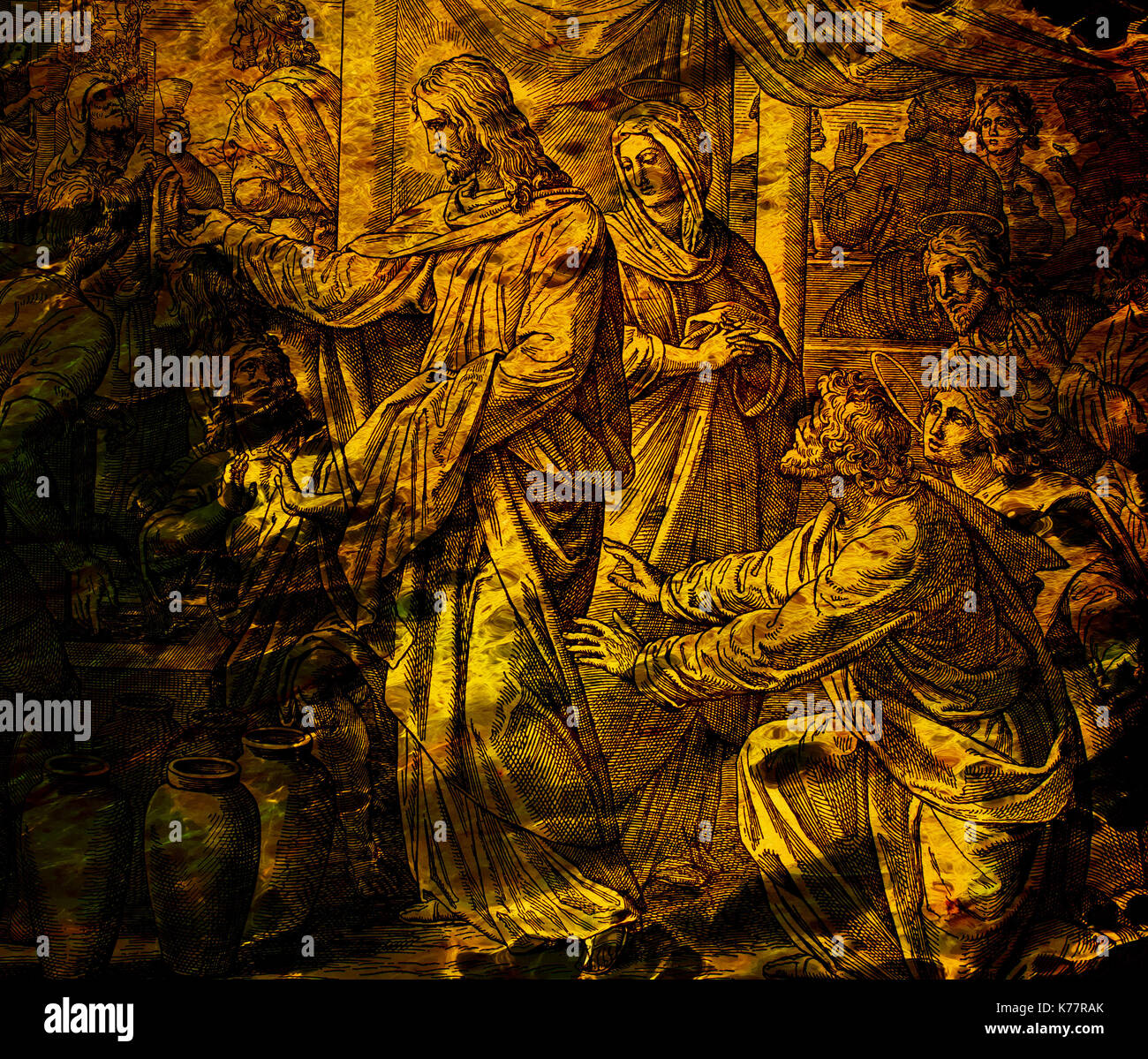 Jesus Turns Water Into Wine High Resolution Stock Photography and ...