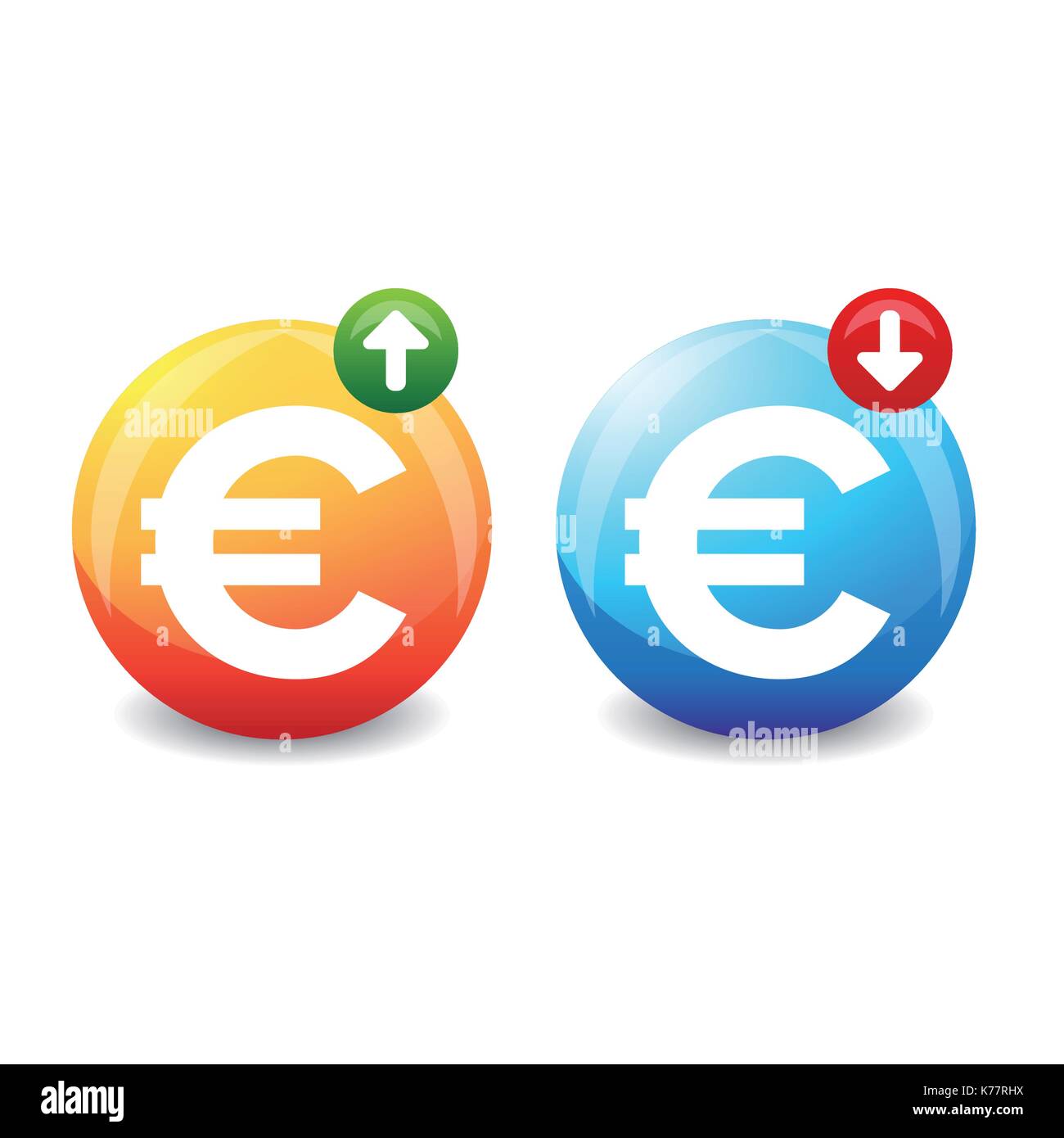 Euro exchange rate sign vector Stock Vector Image & Art - Alamy