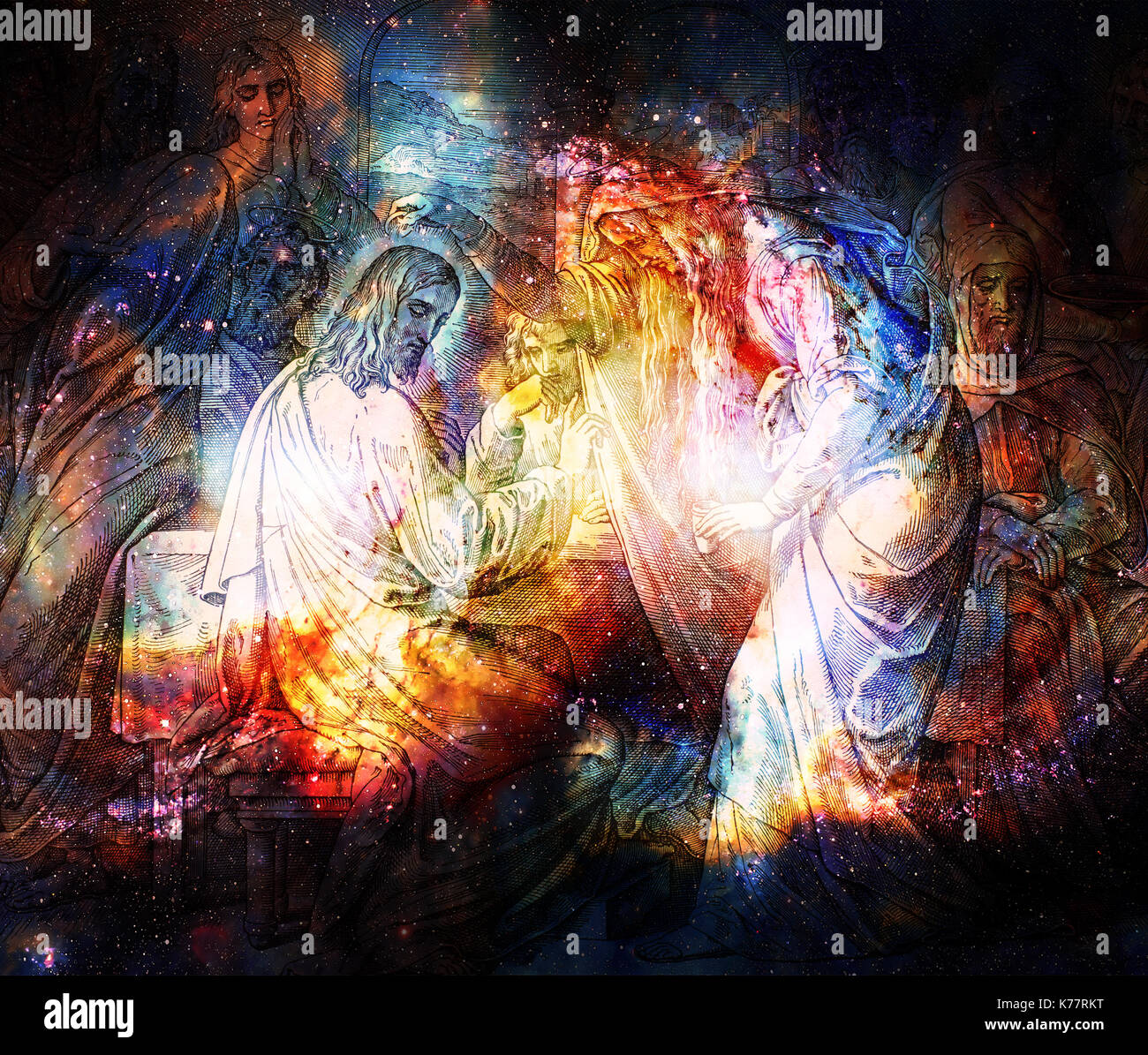 The anointing of jesus by mary hi-res stock photography and images - Alamy