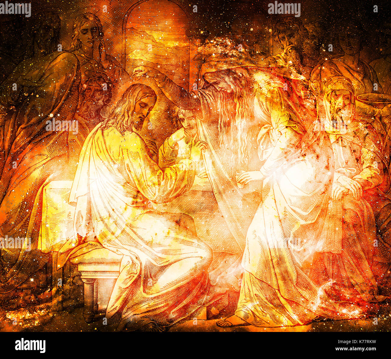 The anointing of jesus by mary hi-res stock photography and images - Alamy