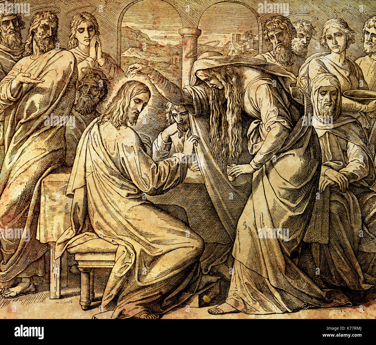 The anointing of jesus by mary hi-res stock photography and images - Alamy