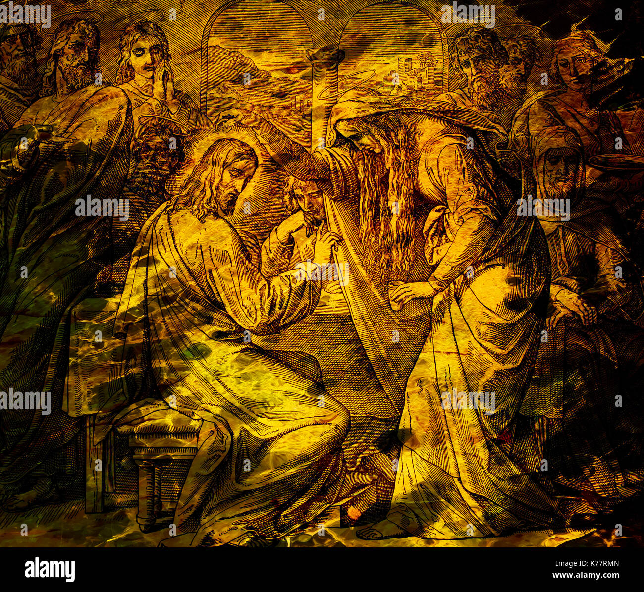 The anointing of jesus by mary hi-res stock photography and images - Alamy