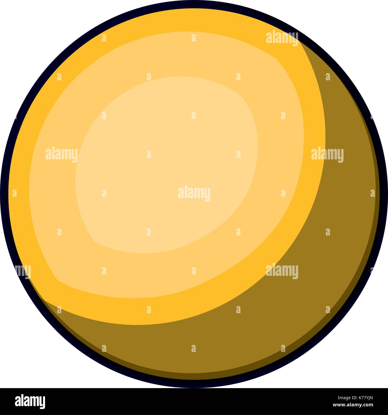 round emblem in yellow color with brightness Stock Vector Image & Art ...