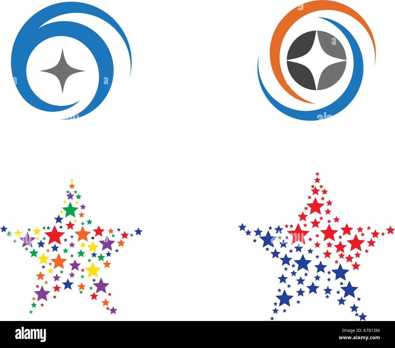 Star Logo Template vector icon illustration design Stock Vector Image ...