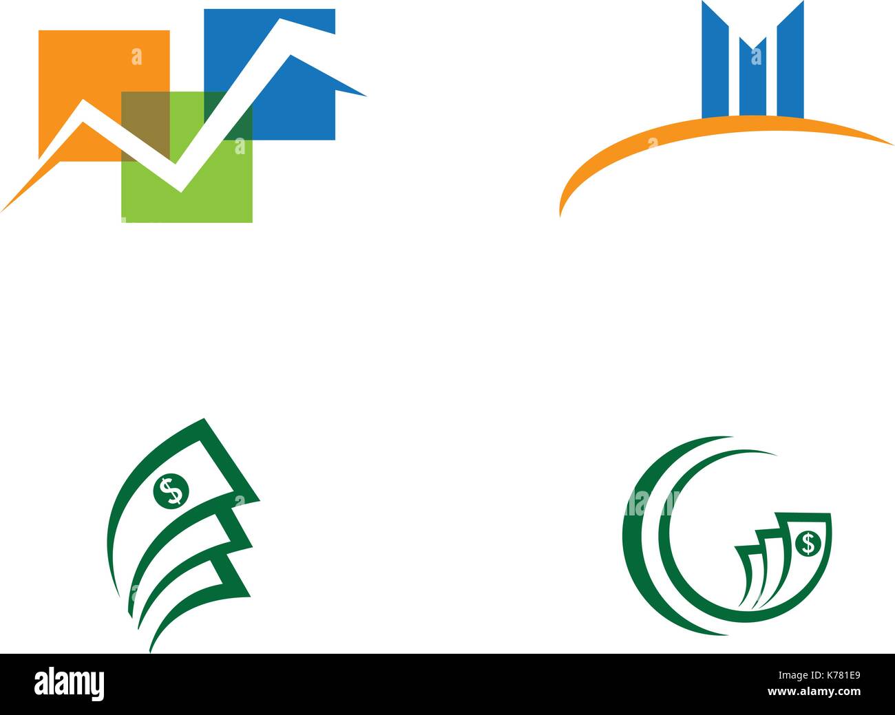 Business Finance professional logo template vector icon Stock Vector ...