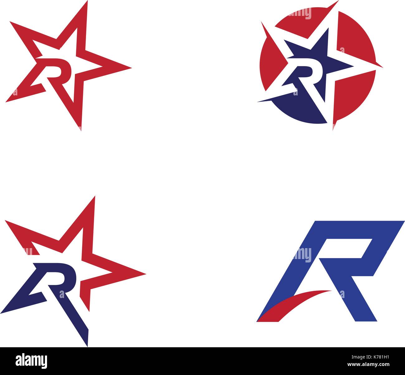 R Letter Logo Template Vector Illustration Stock Vector Image & Art - Alamy