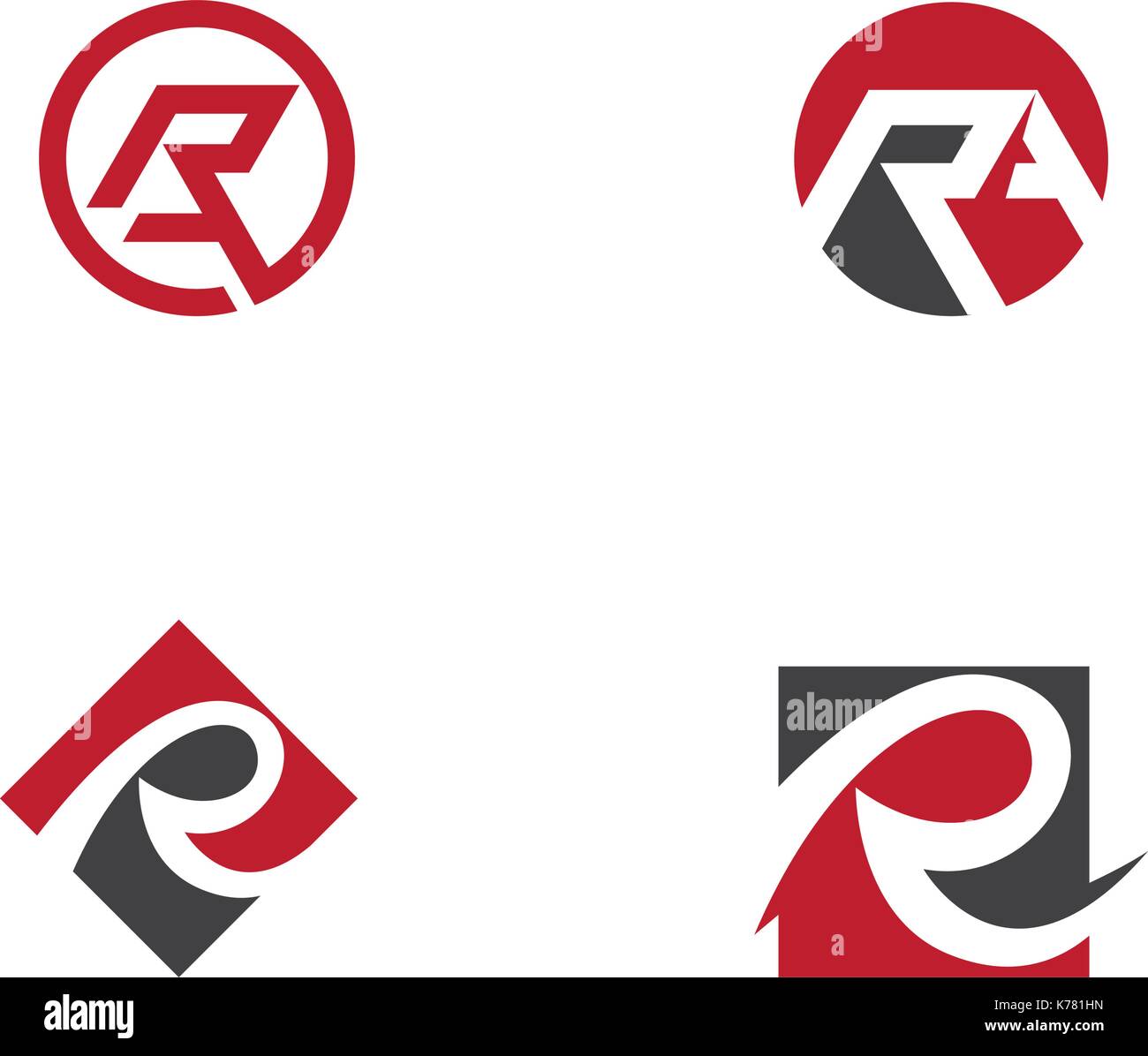 R Letter Logo Template Vector Illustration Stock Vector Image & Art - Alamy