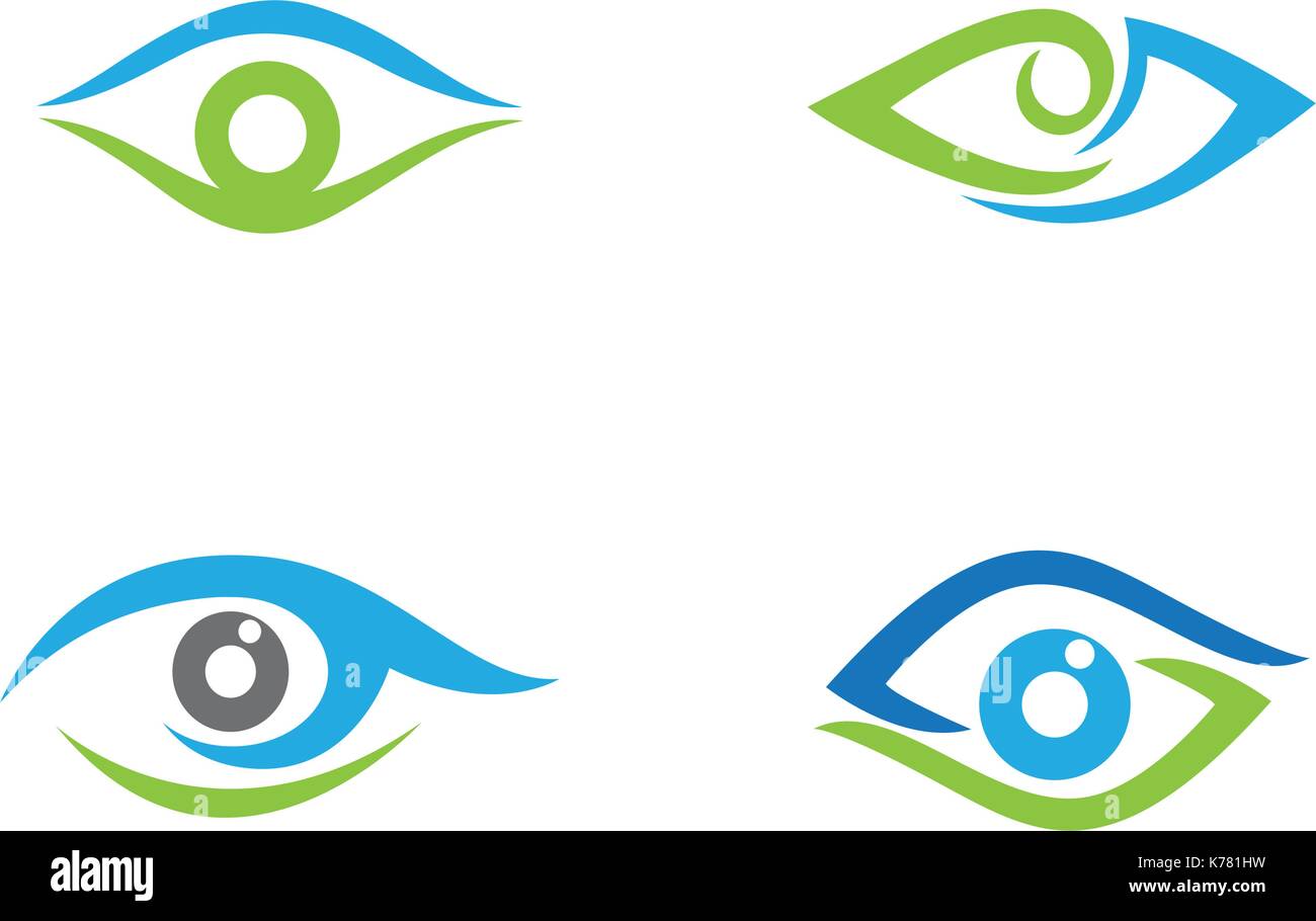 Branding Identity Corporate Eye Care vector logo design Stock Vector ...