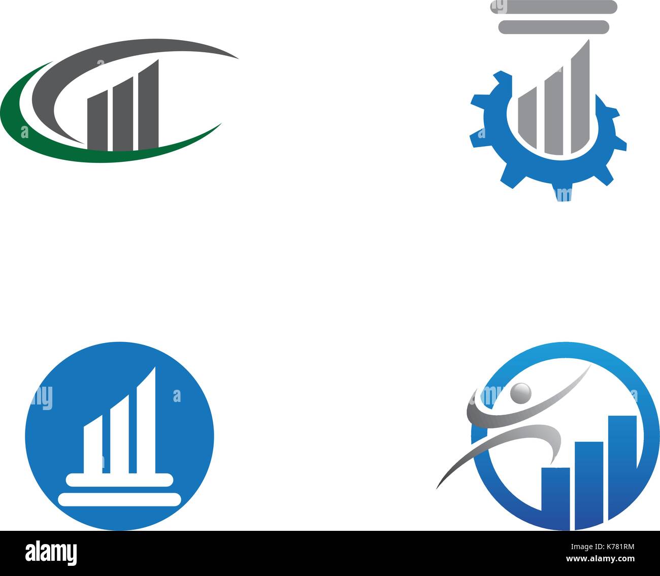 Business Finance professional logo template vector icon Stock Vector ...
