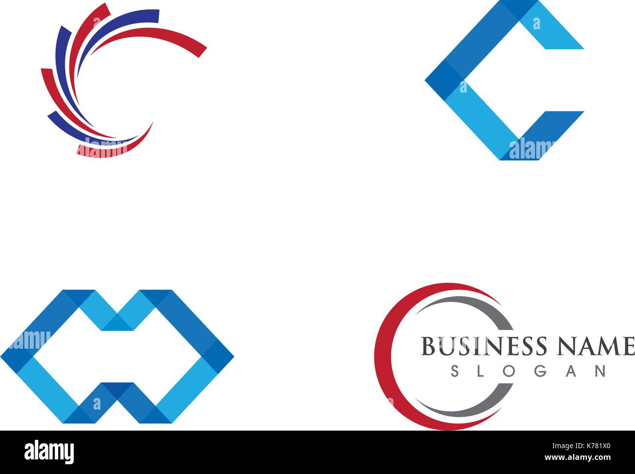 C Letter Logo Template vector icon design Stock Vector Image & Art - Alamy