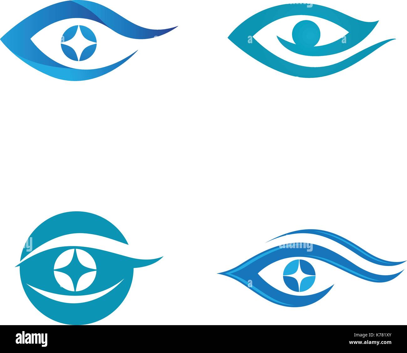 Branding Identity Corporate Eye Care vector logo design Stock Vector ...