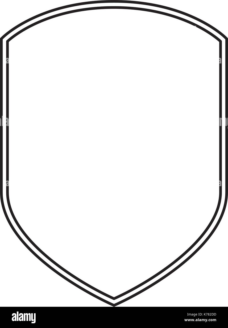 emblem black silhouette and double contour Stock Vector Image & Art - Alamy