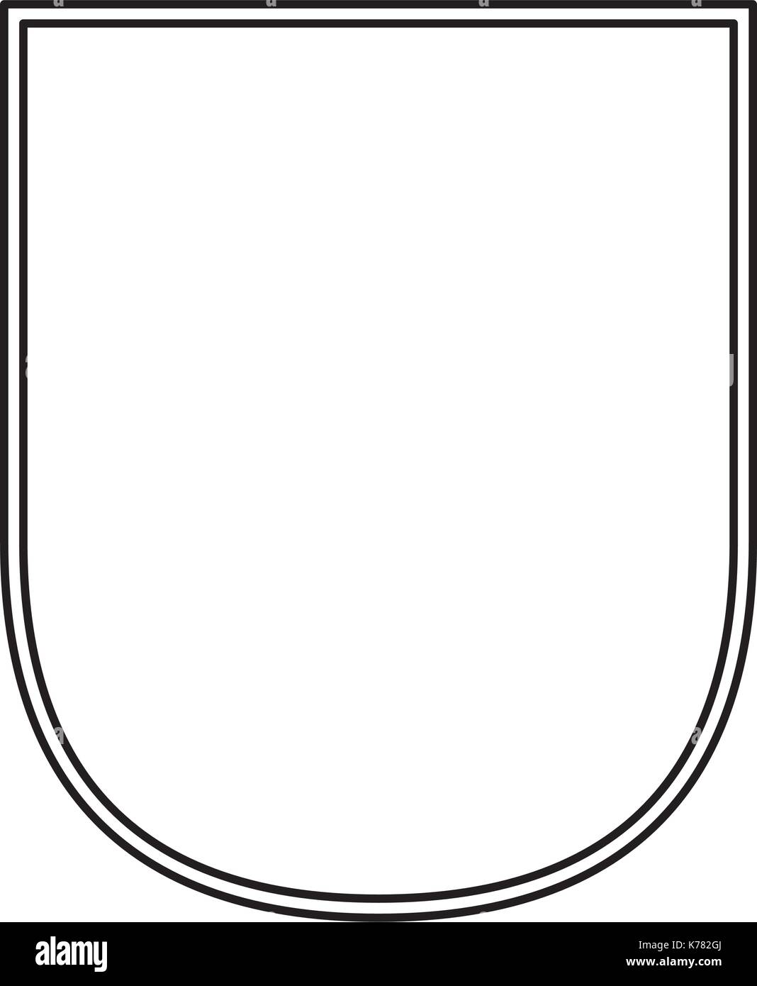 badge in black silhouette and double contour Stock Vector Image & Art ...