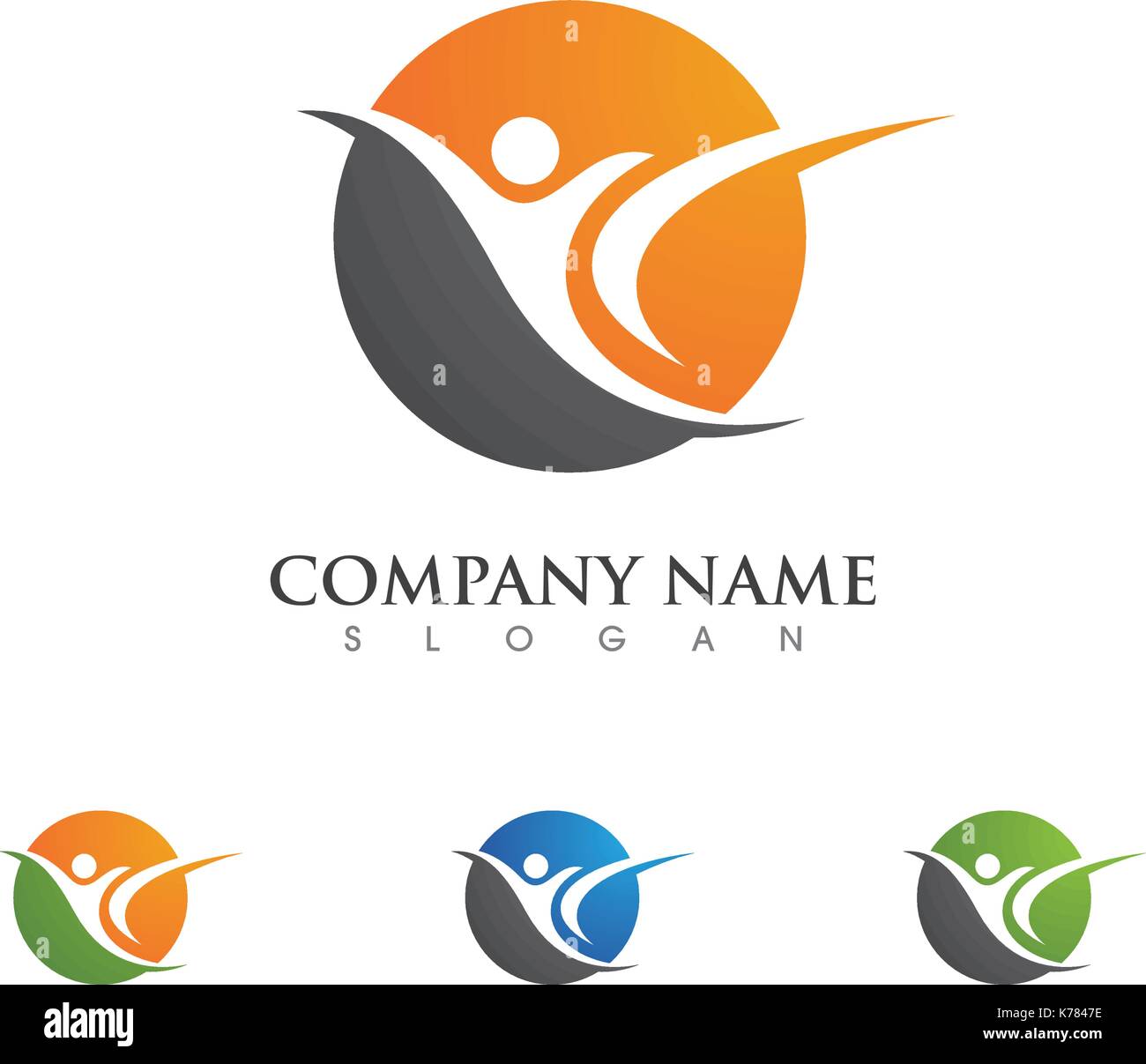 Human character logo sign Health care logo sign Stock Vector Image ...
