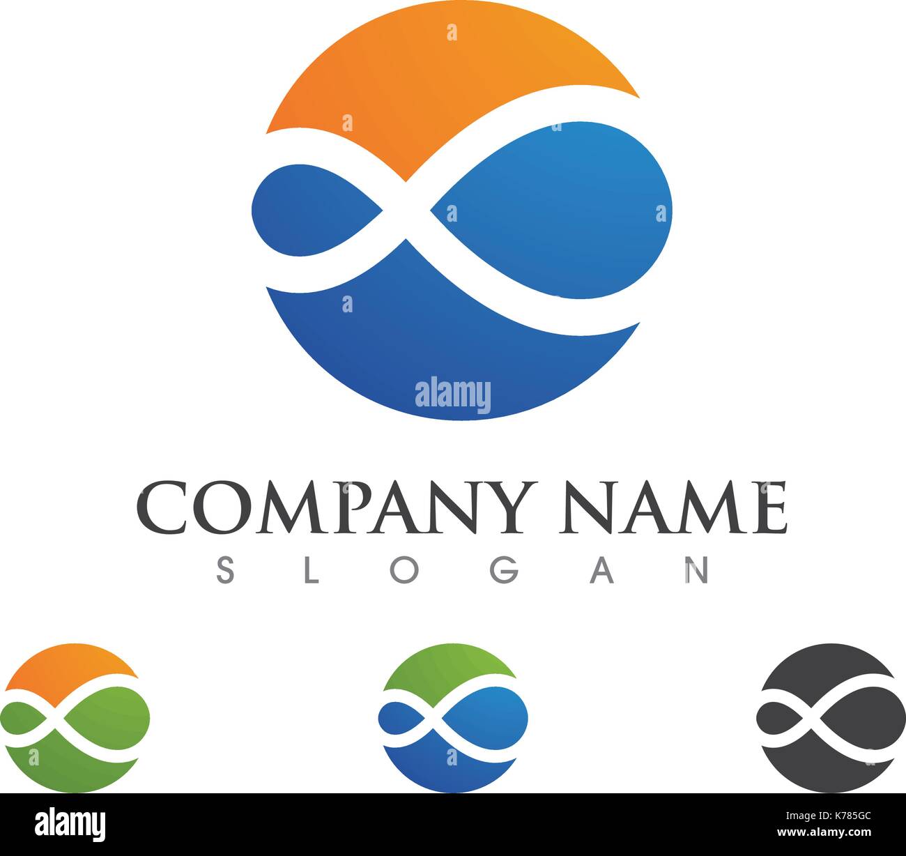 Infinity Design Infinity logo Vector Logo template Stock Vector Image ...