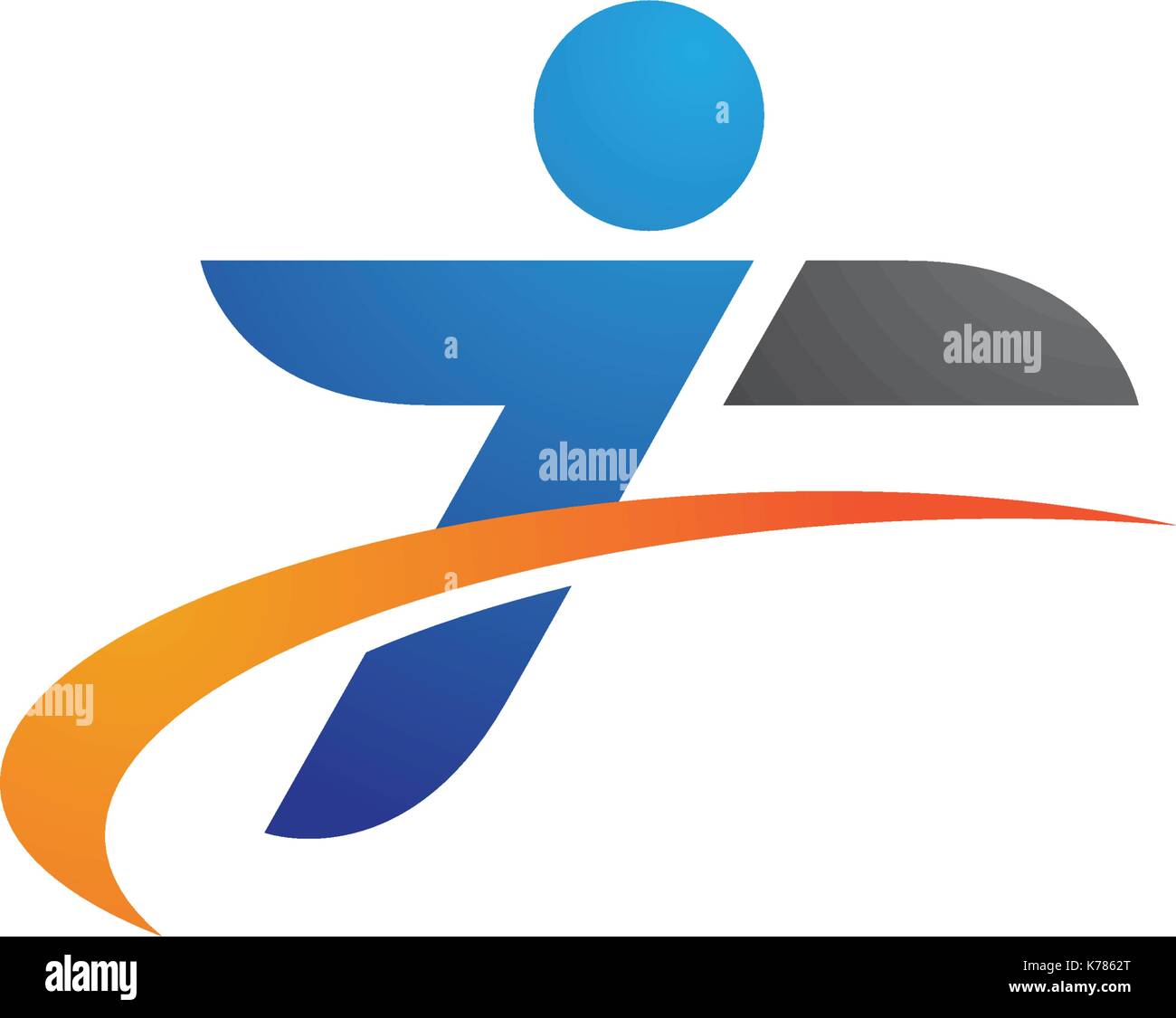 Human character logo sign Health care logo sign Stock Vector Image ...