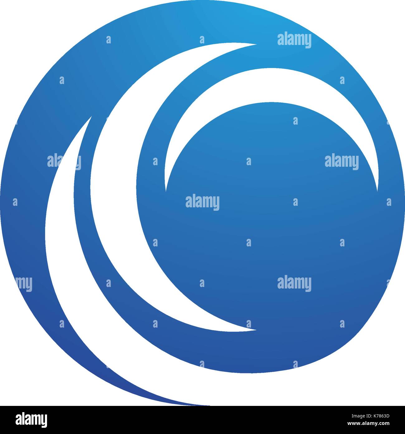 Water Wave symbol and icon Logo Template vector Stock Vector Image ...