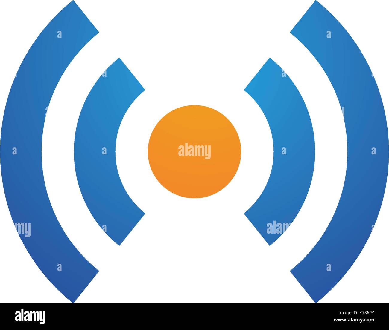 wireless Logo Template vector illustration Stock Vector Image & Art - Alamy