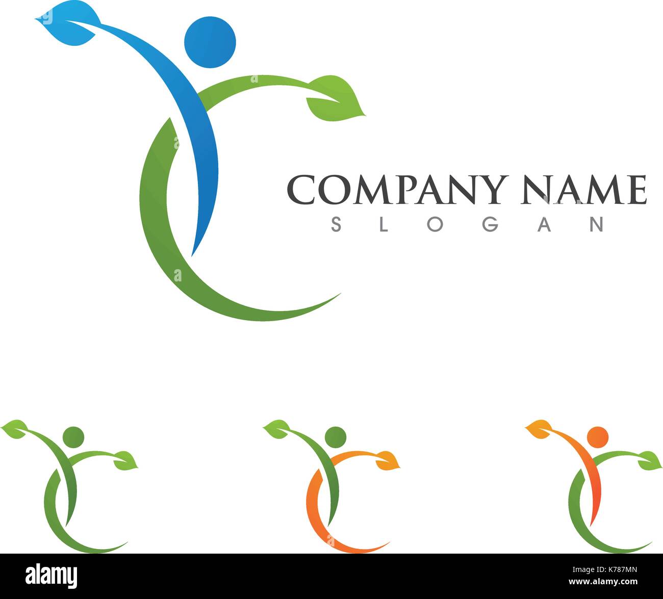 Human character logo sign Health care logo sign Stock Vector Image ...