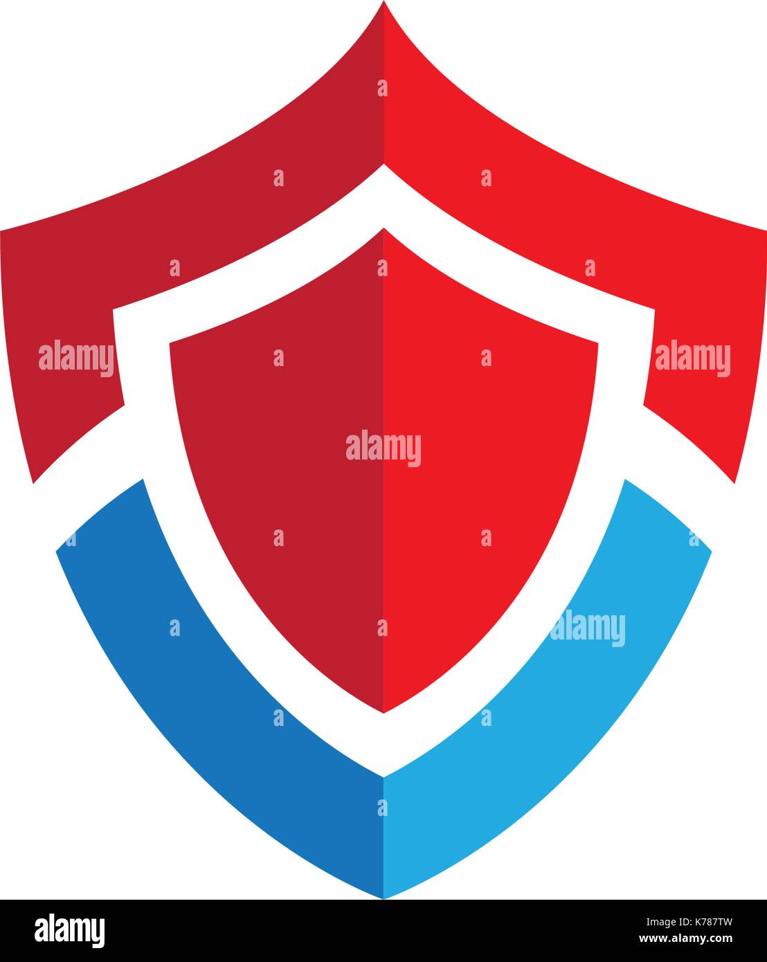 Shield symbol logo template vector illustration Stock Vector Image ...