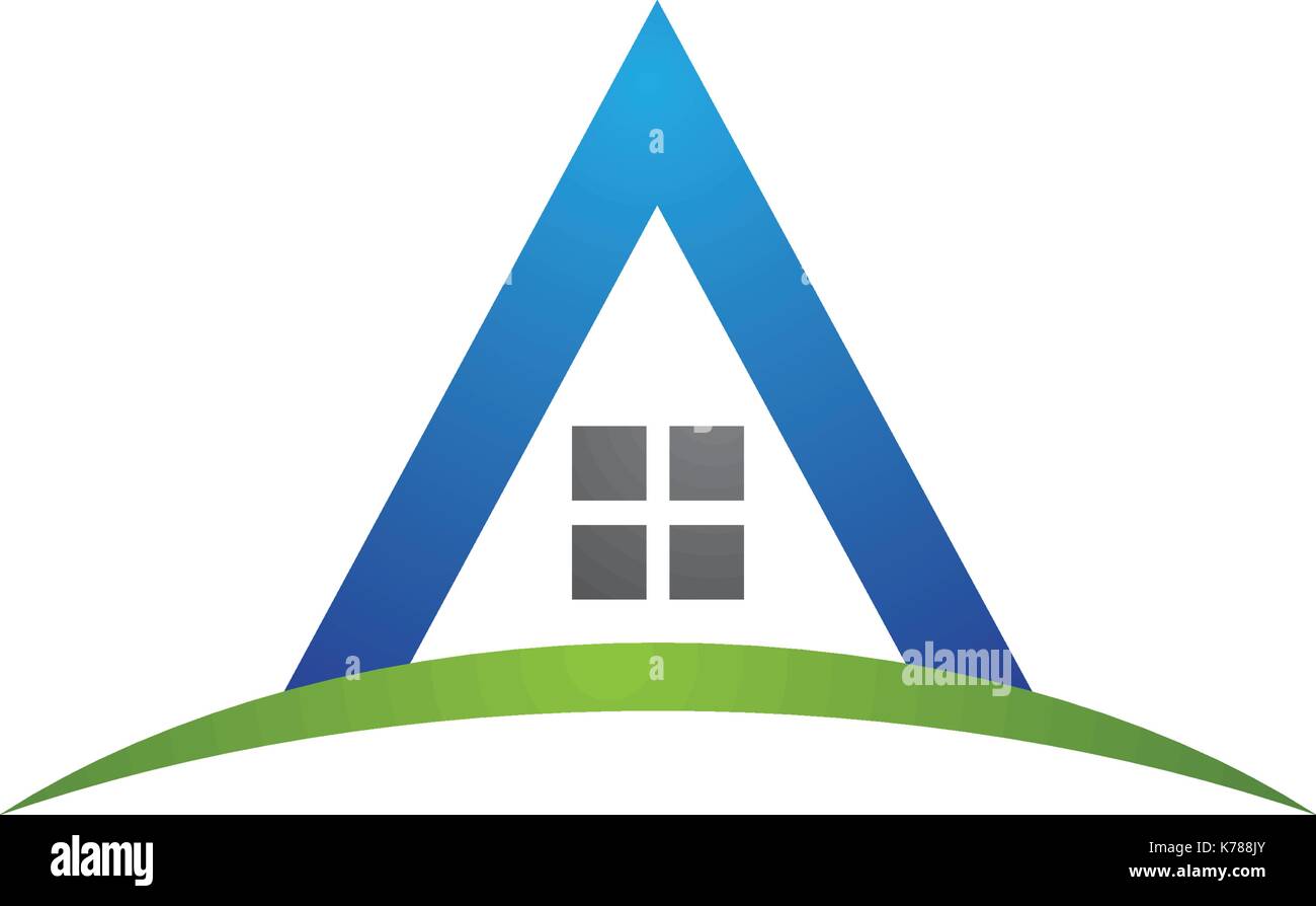 A Letter Property Logo Template Stock Vector Image & Art - Alamy