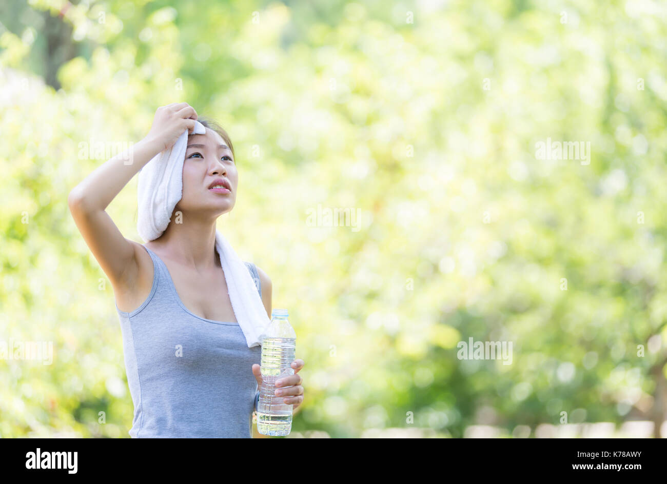 Women tired of exercise Stock Photo - Alamy