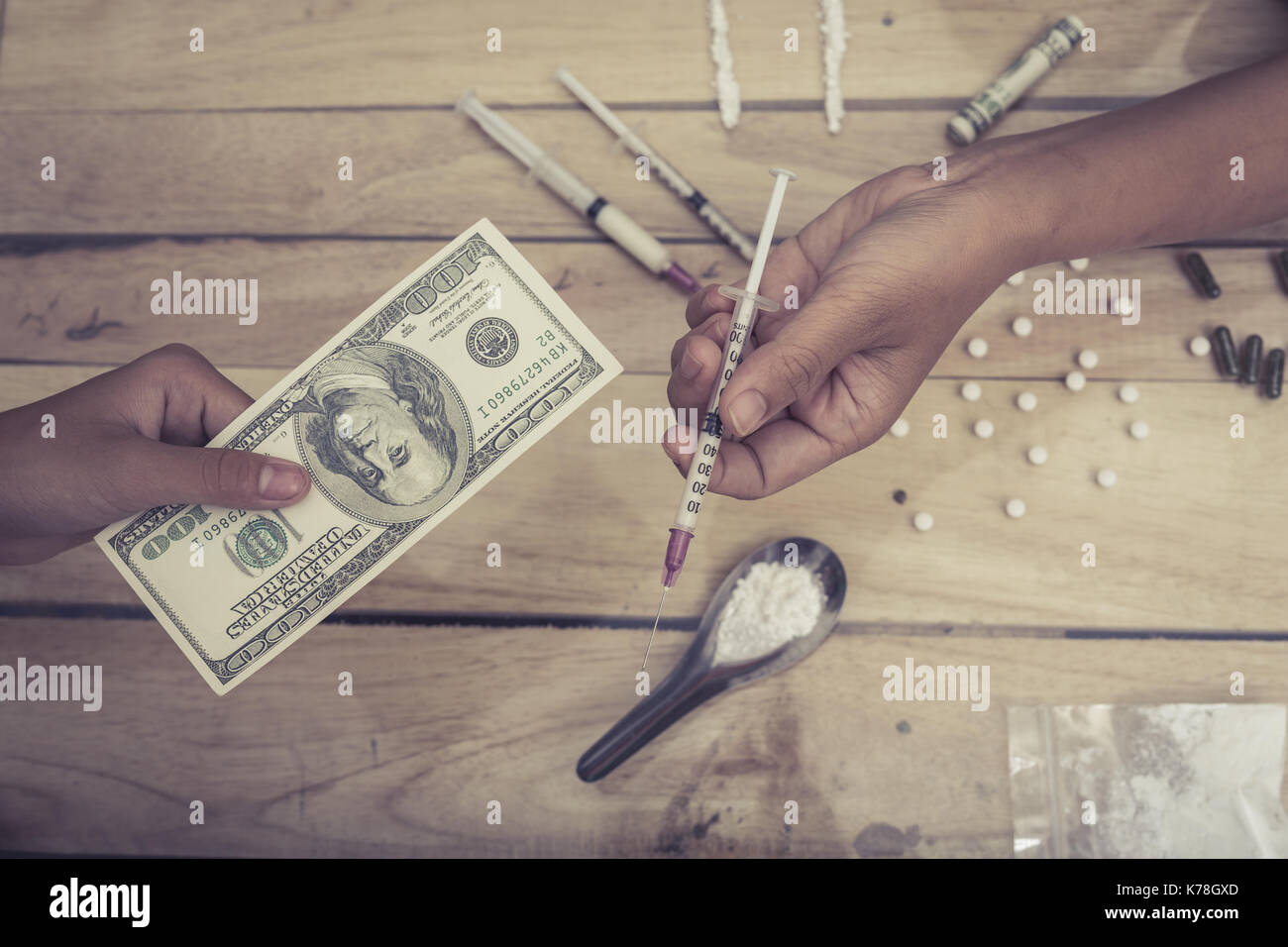 Trading drug background Stock Photo - Alamy
