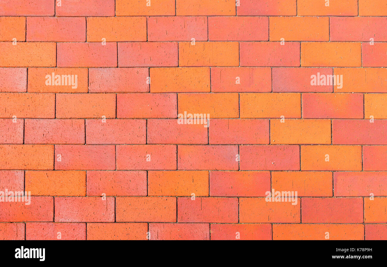 Background red and orange brick walkway Stock Photo - Alamy