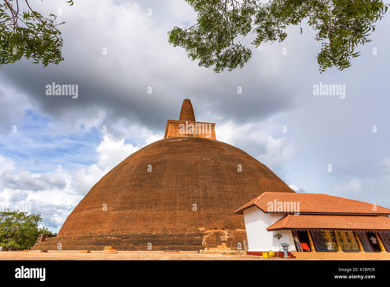 Abhayagiri Dagaba one of landmarks of Anuradhapura Stock Photo - Alamy