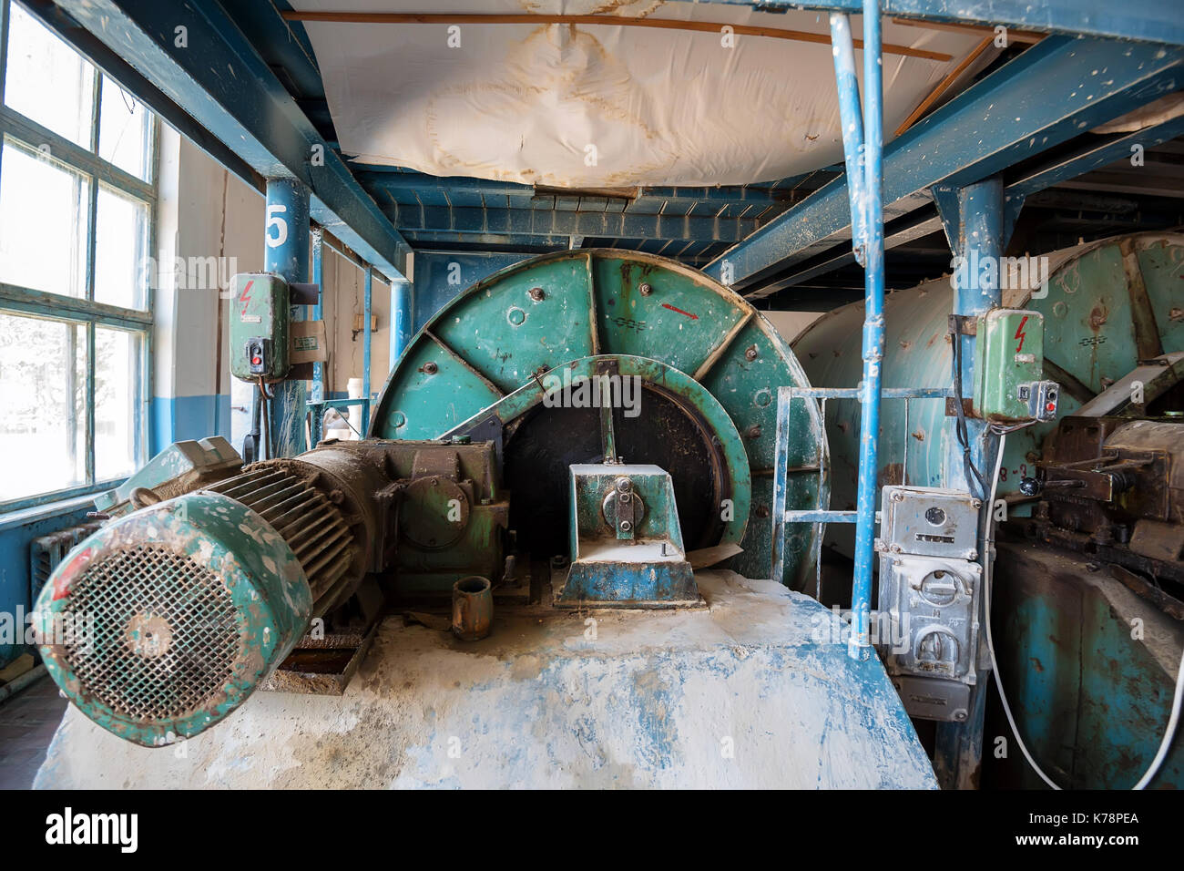 Old earthenware factory devices Stock Photo - Alamy