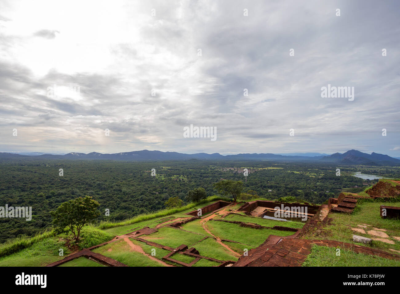 Top view of Sigiriya archeological site Stock Photo - Alamy