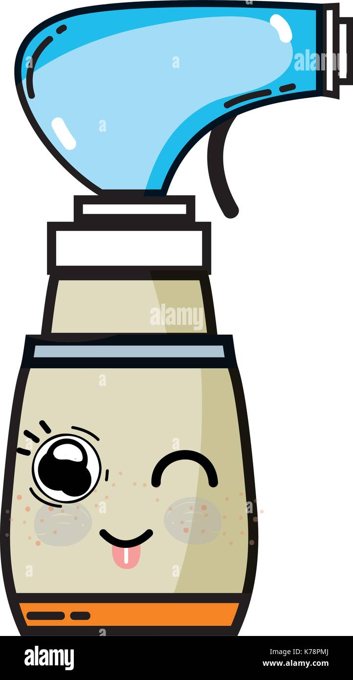 kawaii cute funny spray bottle Stock Vector Image & Art - Alamy