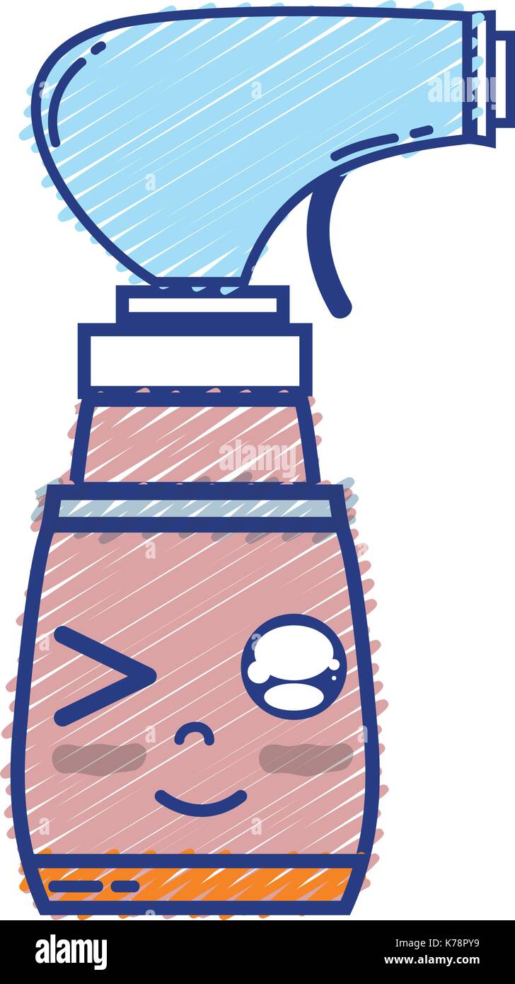 kawaii cute funny spray bottle Stock Vector Image & Art - Alamy