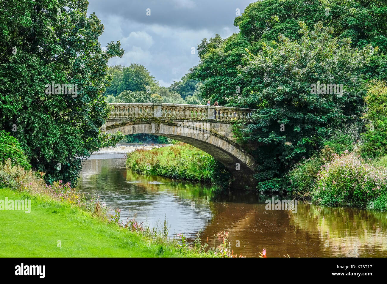 River running past Pollok House Glasgow Scotland Stock Photo - Alamy