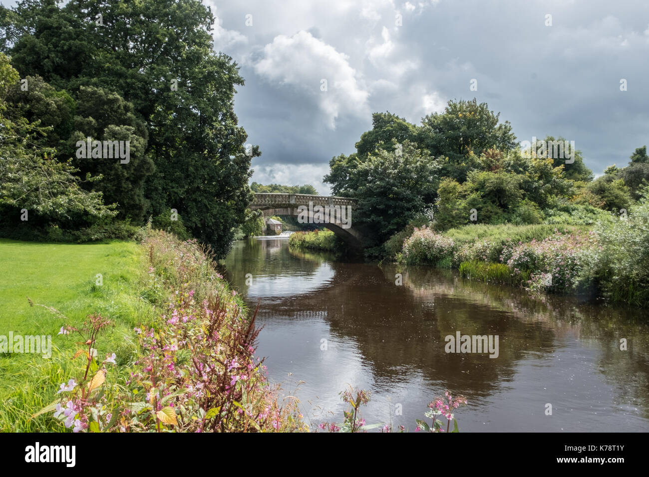River running past Pollok House Glasgow Scotland Stock Photo - Alamy