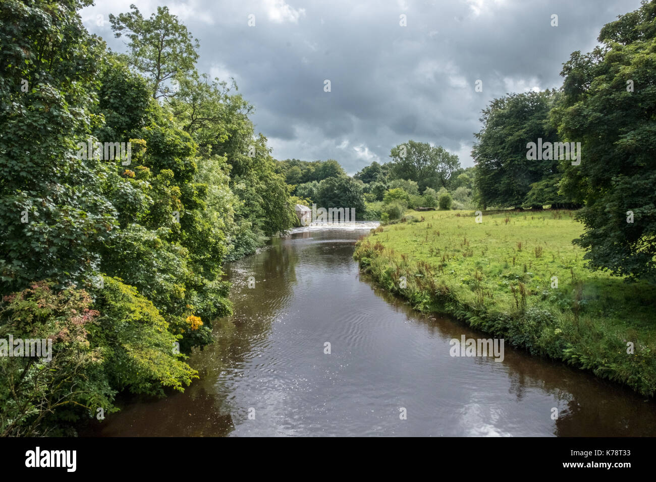 River running past Pollok House Glasgow Scotland Stock Photo - Alamy