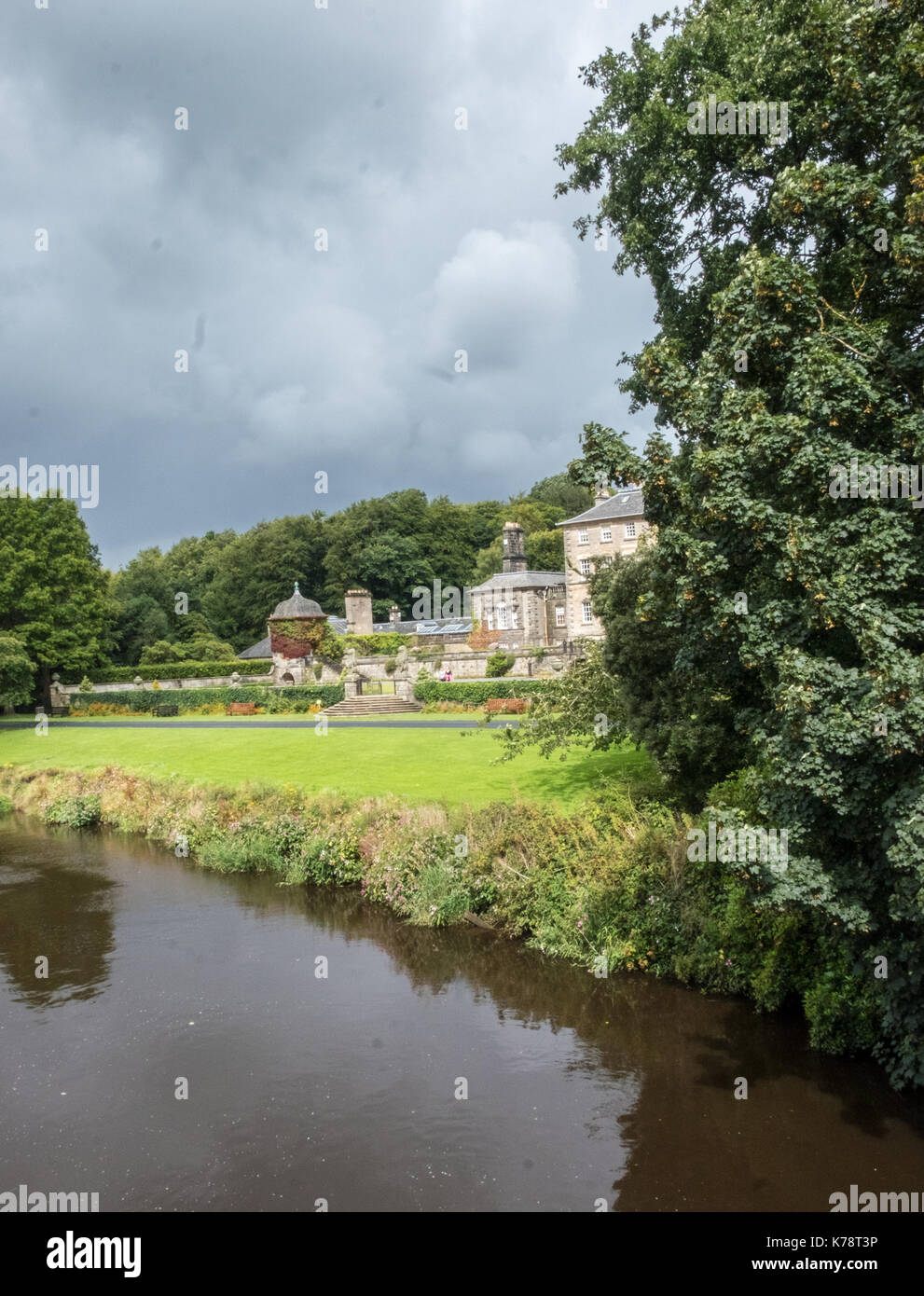 River running past Pollok House Glasgow Scotland Stock Photo - Alamy