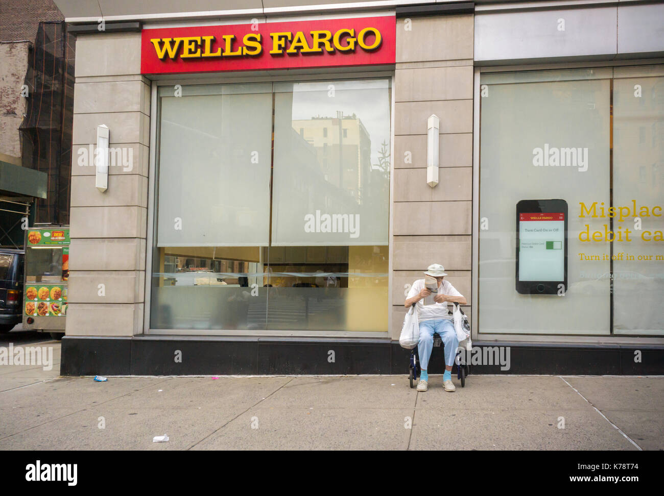 A branch of Wells Fargo in the Chelsea neighborhood in New York on ...