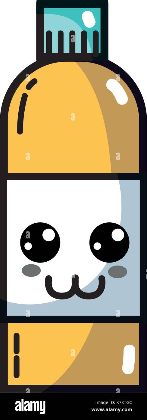 kawaii cute happy beverage bottle Stock Vector Image & Art - Alamy