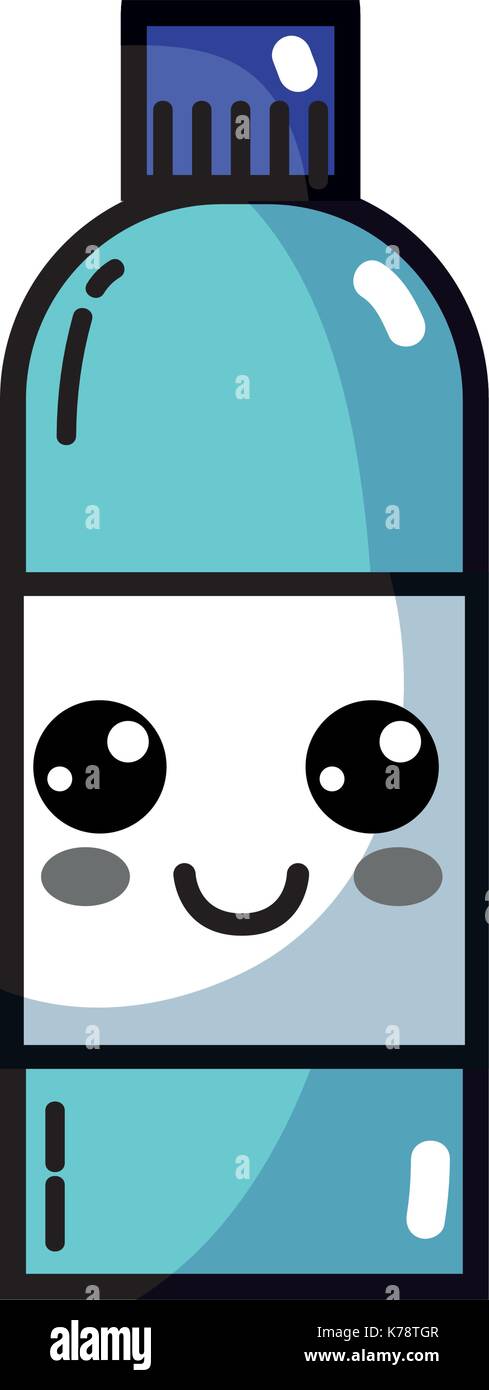 kawaii cute happy beverage bottle Stock Vector Image & Art - Alamy