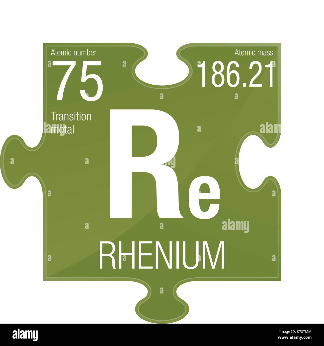 Rhenium symbol. Element number 75 of the Periodic Table of the Elements ... Rhenium symbol. Element number 75 of the Periodic Table of the Elements ...