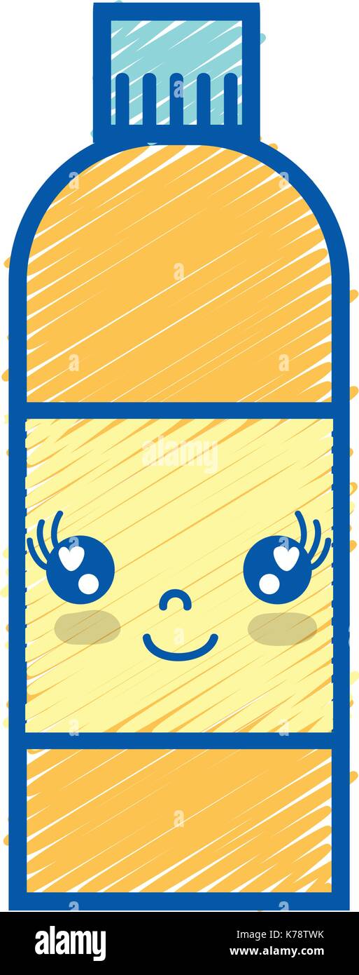 kawaii cute happy beverage bottle Stock Vector Image & Art - Alamy