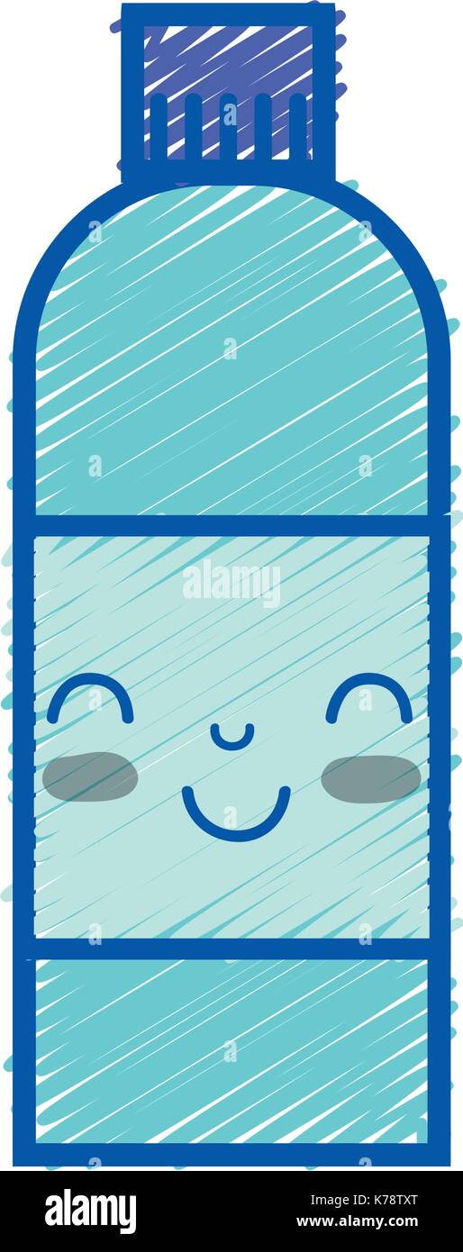 kawaii cute happy beverage bottle Stock Vector Image & Art - Alamy