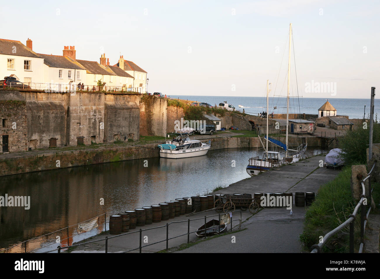 Historic Charlestown harbour, Cornwall Stock Photo - Alamy