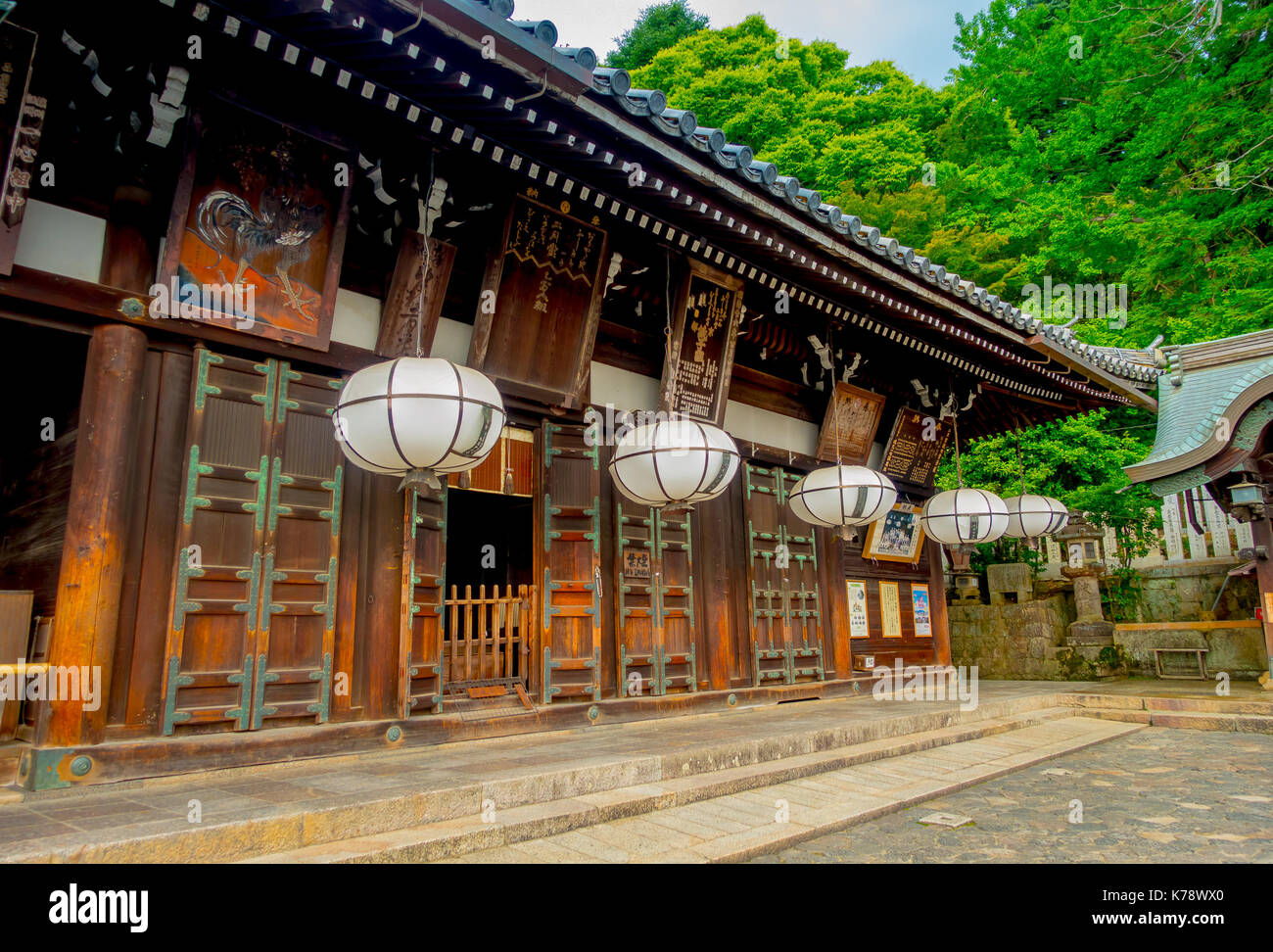 NARA, JAPAN - OCTOBER 16: Traveller in front of Todaiji temple in Nara ...