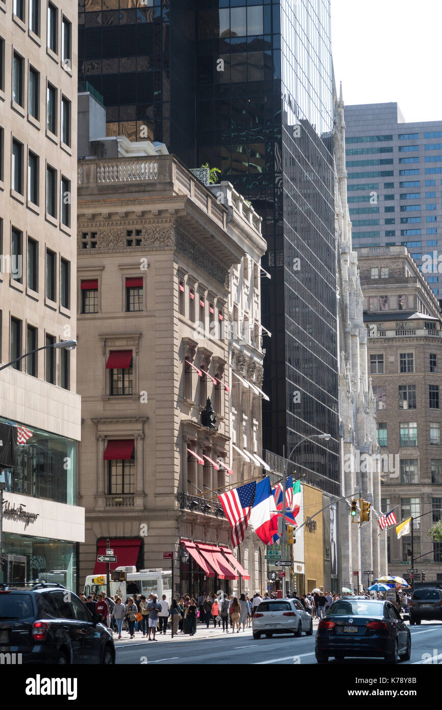 Luxury Shops of Fifth Avenue, NYC, USA Stock Photo - Alamy