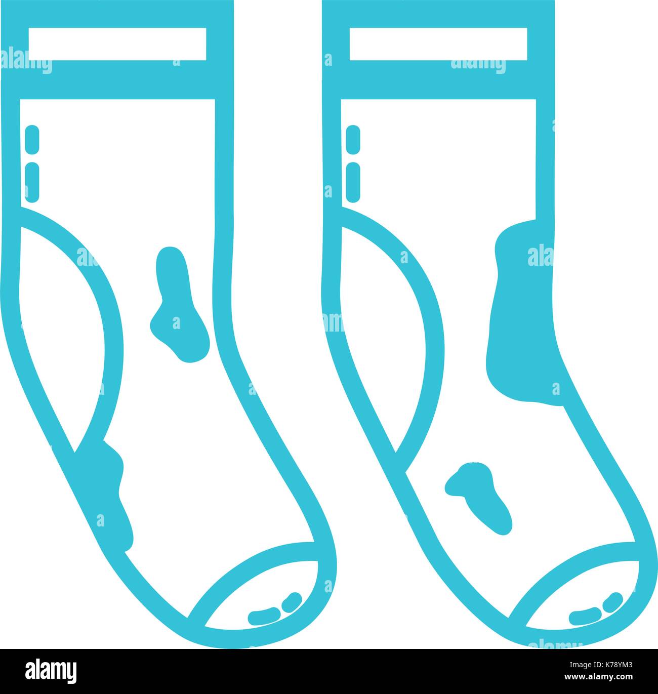 Dirty clothes line Stock Vector Images - Alamy