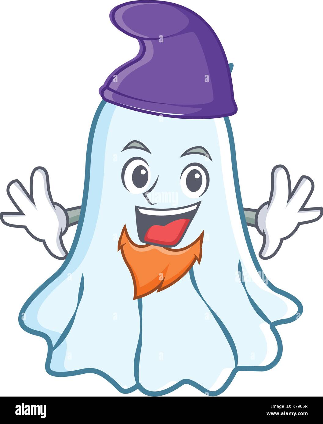Elf cute ghost character cartoon Stock Vector Image & Art - Alamy